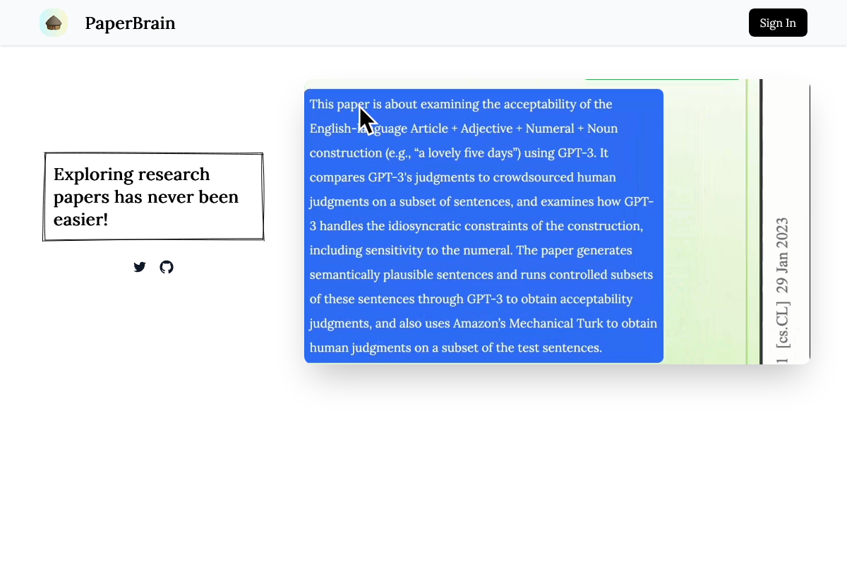 AI Tool | PaperBrain