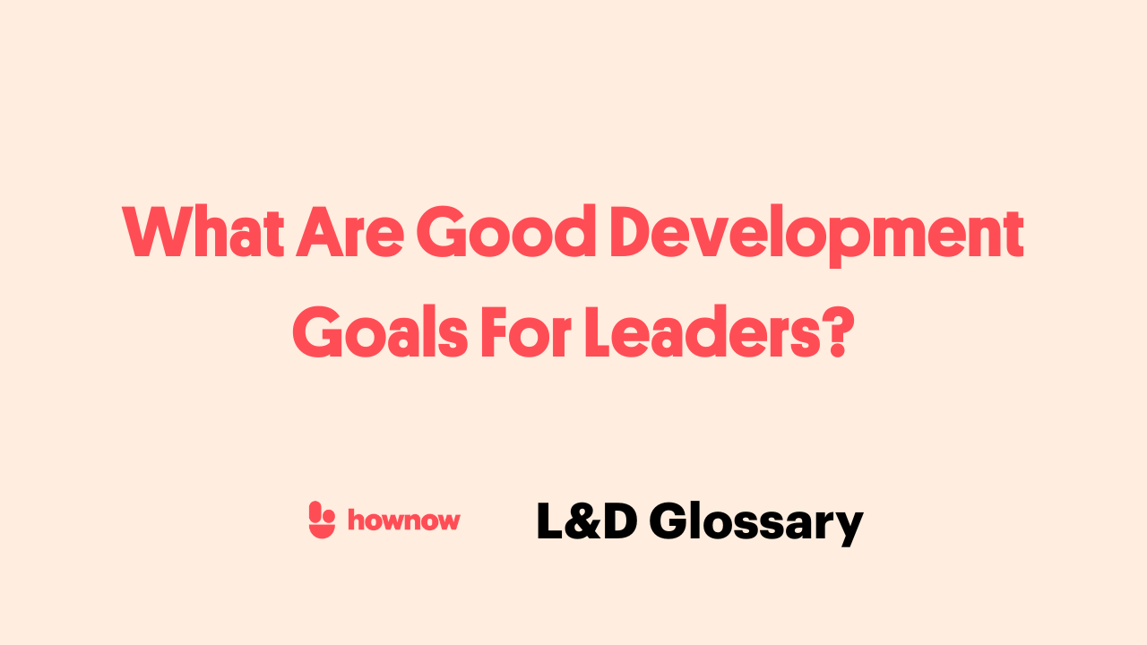 What Are Good Development Goals For Leaders?