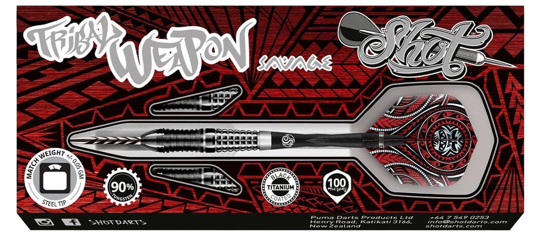 Tribal Weapon Savage Steel Tip Darts | Shot Darts