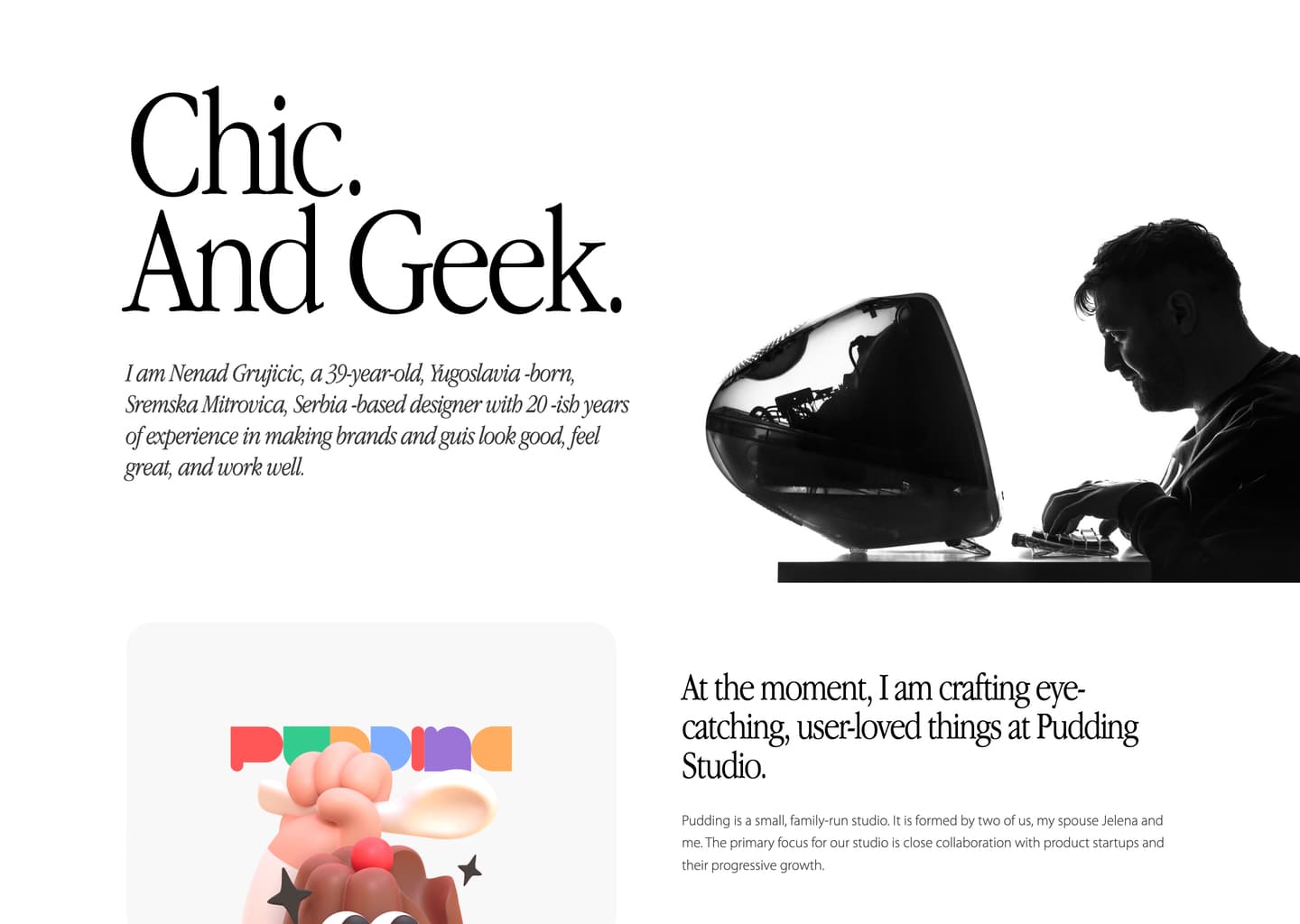 Chic.And Geek. | Narrow Labs Web Design Inspiration