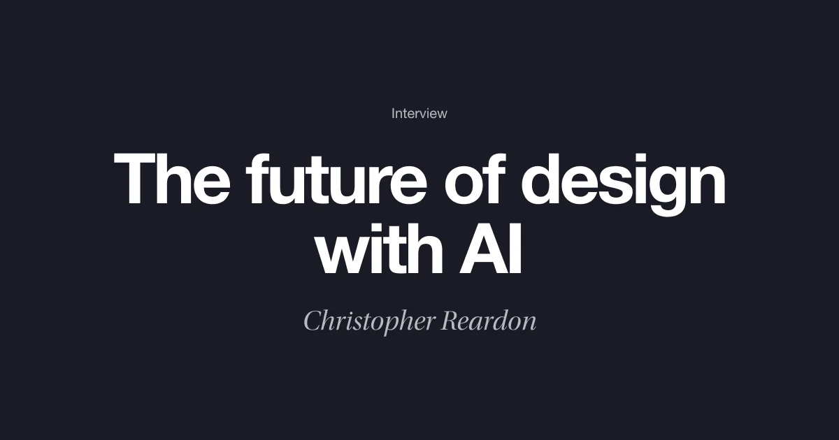 Christopher Reardon on AI & Design Ethics | Fantasy Interactive Interview
