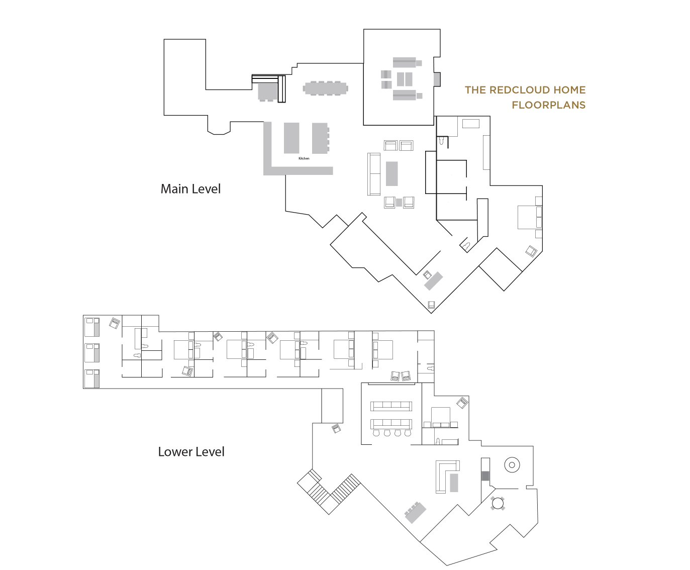 The Red Cloud Deer Valley Luxury Home Area Map & Floor Plans