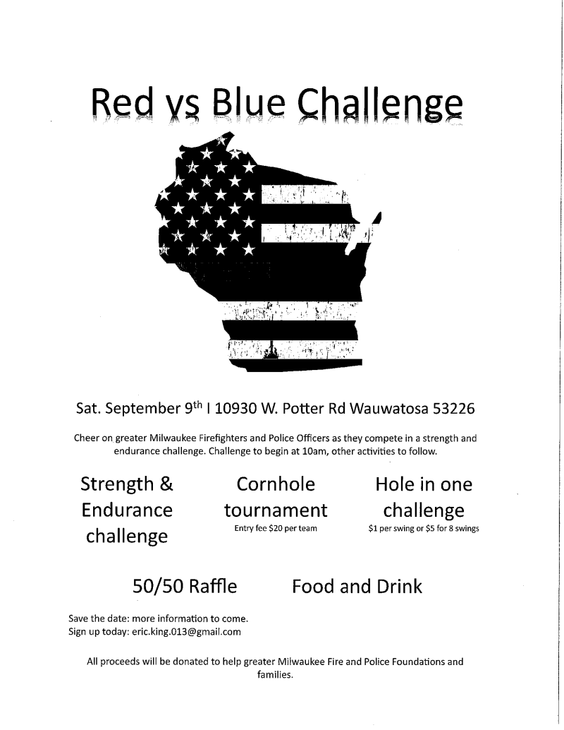 Red Vs Blue Challenge - Strength & Endurance Challenge - Saturday ...