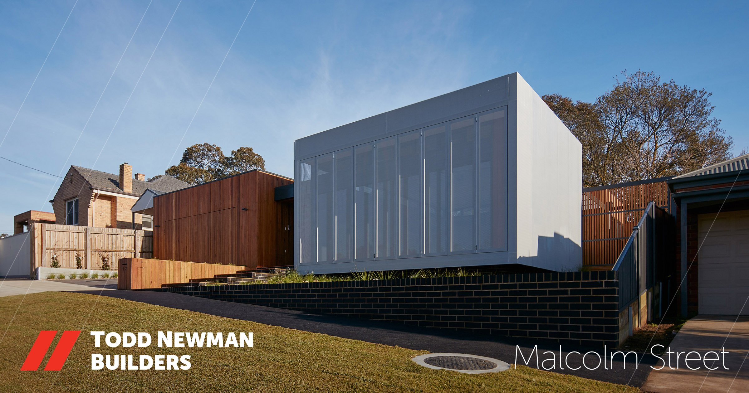 Malcolm Street: Architect Build Home by Todd Newman Builders