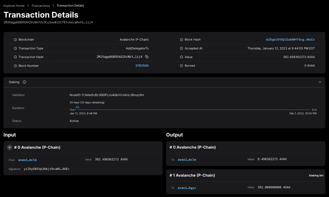 Avalanche Explorer Gets a Brand New Upgrade for All P-Chain Data | Avalanche Blog