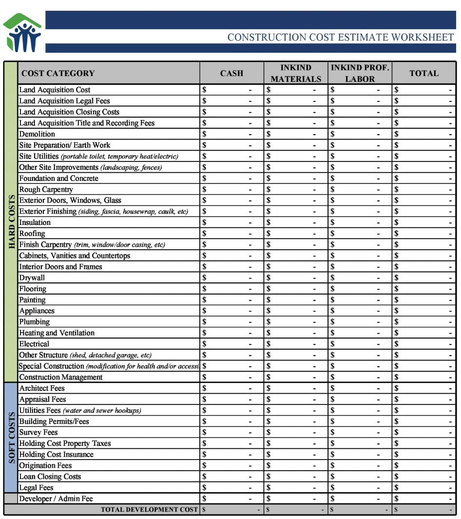 5 Free Construction Estimate Templates That General Contractors Need To 