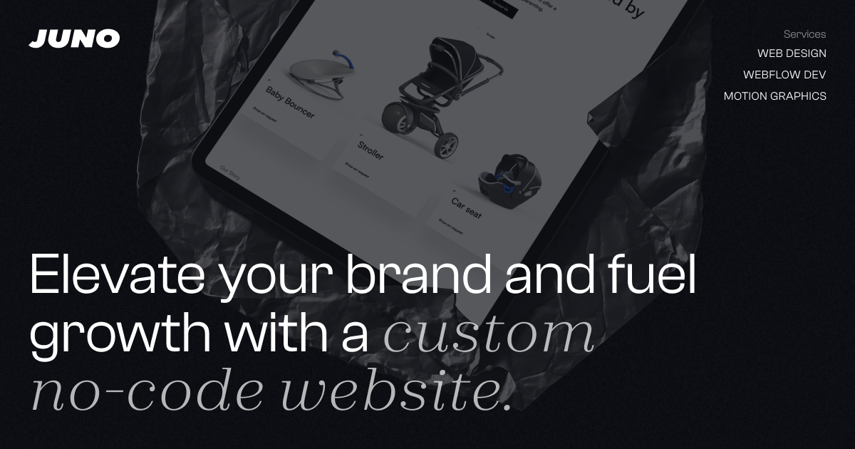 JUNO - Elevate your brand and fuel growth with a custom no-code website.