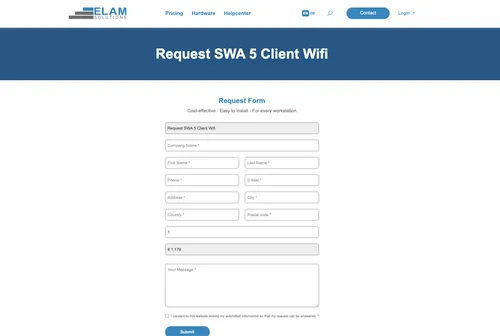 SWA 5 Client WiFi Request - ELAM Solutions