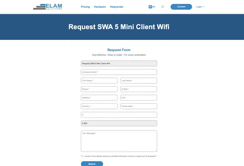 SWA 5 Mini Client WiFi Request - ELAM Solutions