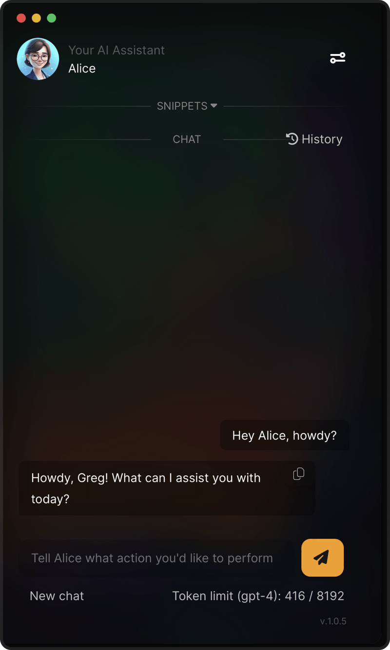 Alice AI assistant - get actions, not answers