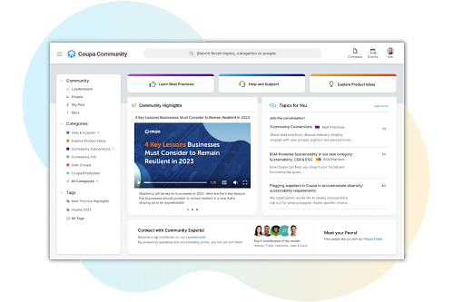 Coupa Business Spend Management Platform Analytics and Reporting Module ...