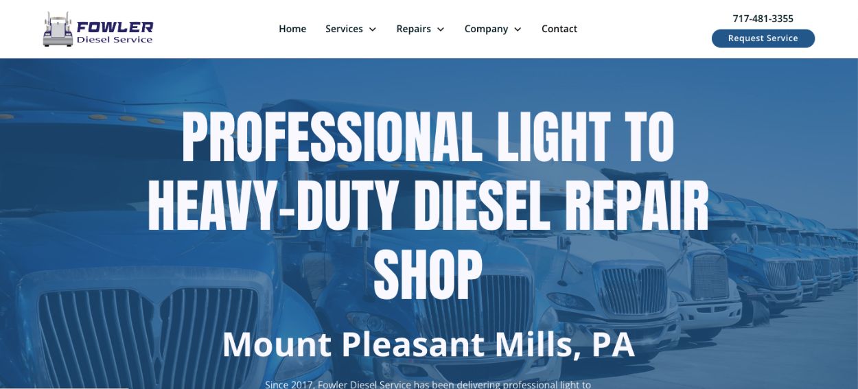 Truck Repair & Fleet Service in Mt Pleasant Mills| Fowler